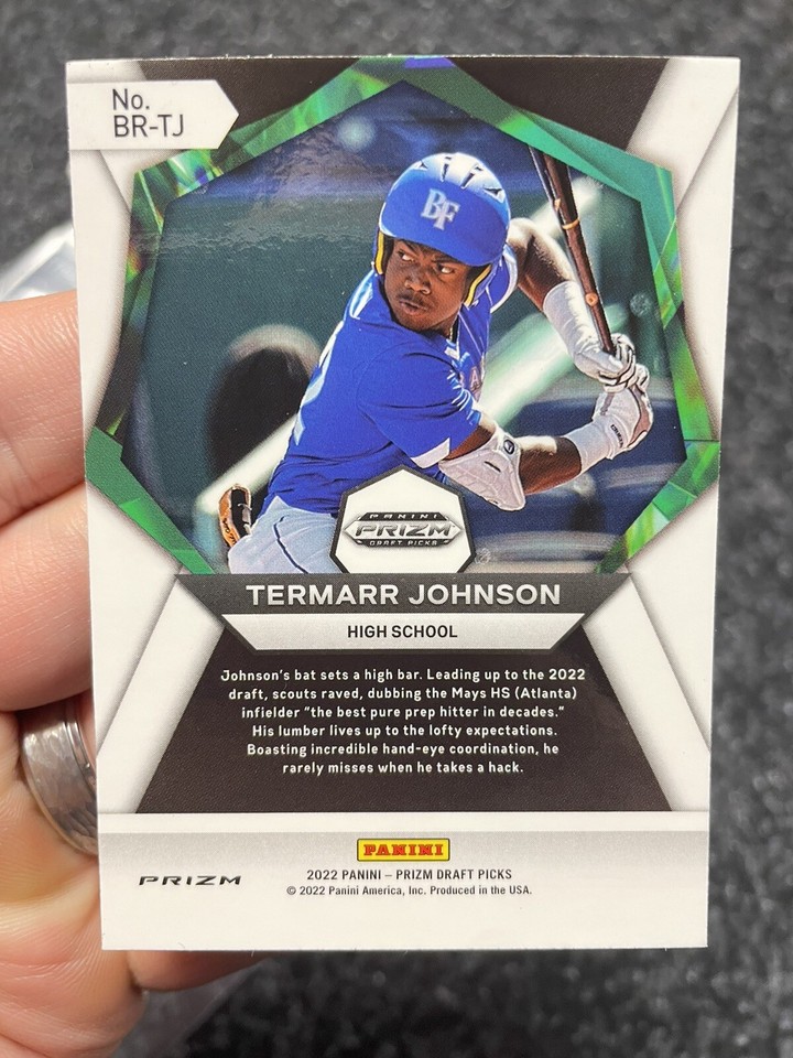 2022 Panini Prizm Draft Picks Silver Brilliance BR-TJ Termarr Johnson ...