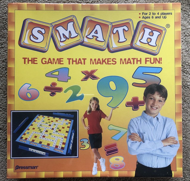 Smath The Board Game That Makes Math Fun Ages 6 Vintage 1992 Pressman ...