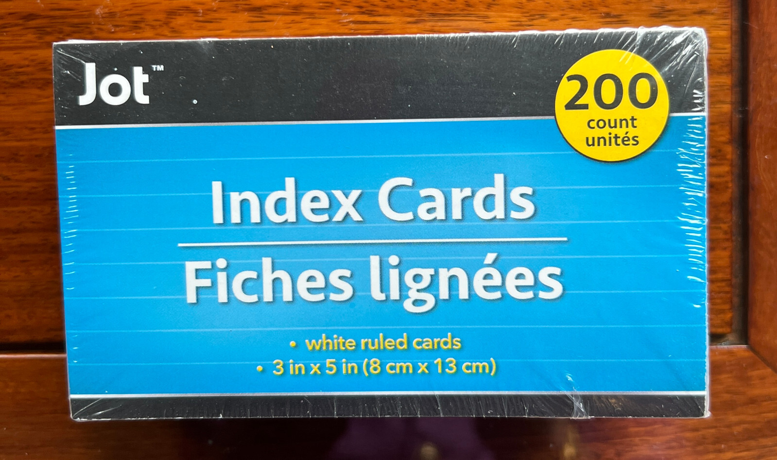 Jot White Ruled INDEX CARDS 200 Count 3 x 5 in-New | eBay