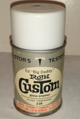 1964 ED BIG DADDY ROTH SILVER UNDERCOAT TESTORS MODEL CAR SPRAY PAINT ...