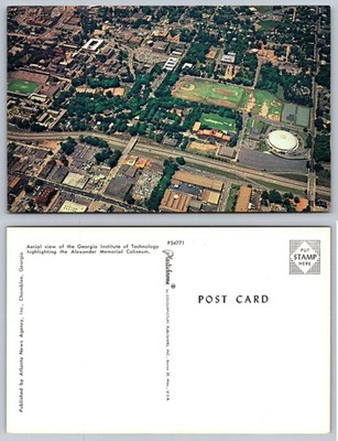 Georgia Institute Technology Aerial Atlanta GA Postcard | eBay