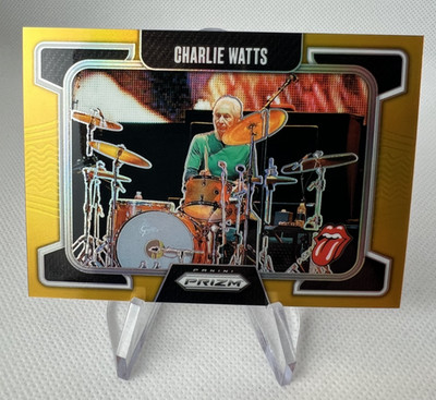 2025 Panini Prizm The Rolling Stones Gold Prizm 3/10 Charlie Watts #100 ...