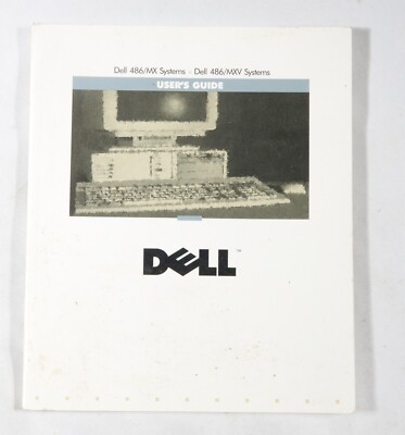Vintage Dell 486/MX 486/MXV User's Guide ST533B38 | eBay