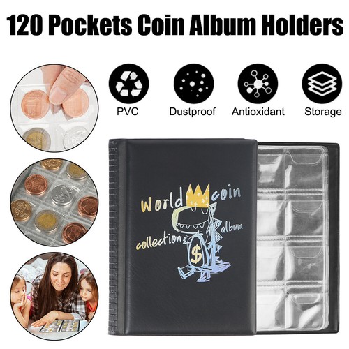 Mini Penny Coin Storage Bag Coin Album Book Collecting Money Organizer ...