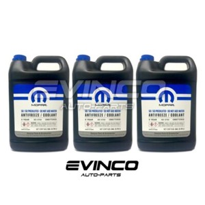 Mopar 50/50 Prediluted Engine Coolant Antifreeze Dodge Jeep Chrysler 3 ...