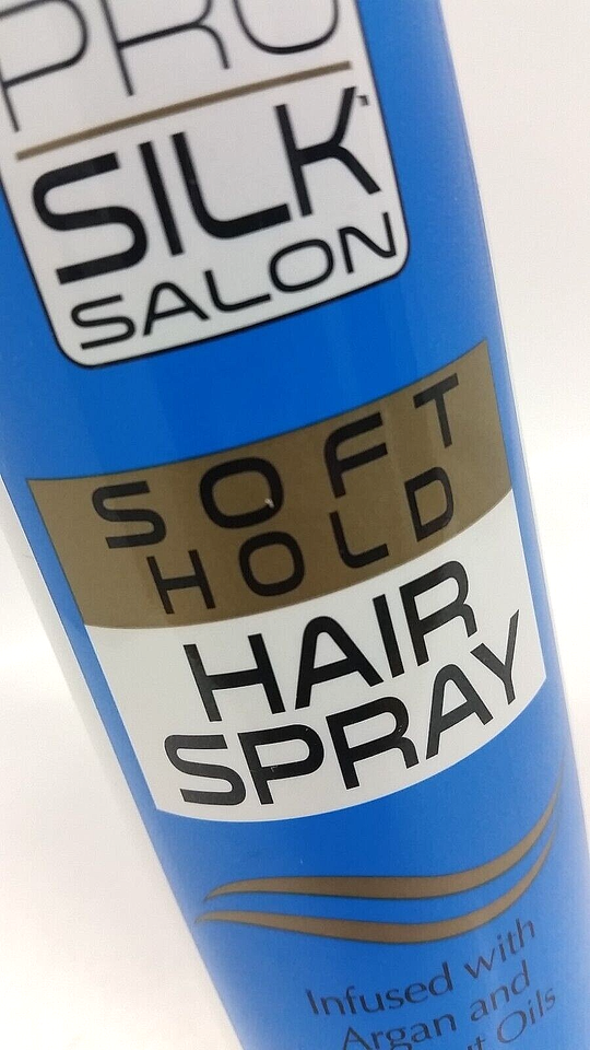 ( LOT 6 ) P.Silk.Salon Soft Hold Hair Spray Argan & Coconut Oils 12 Oz ...