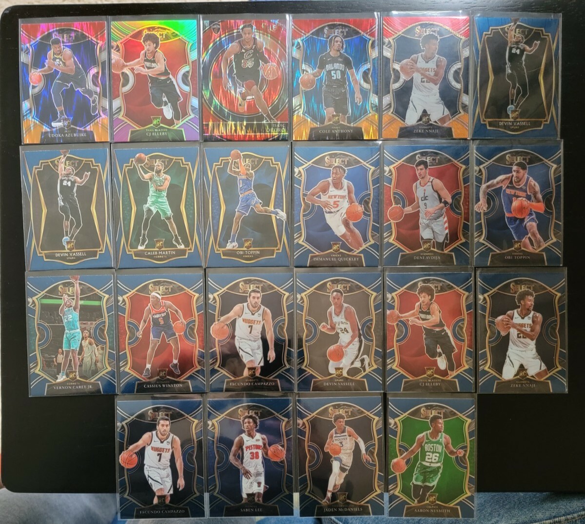 2020-21 Select Basketball Huge RC Lot of 22 Cards Anthony, Okoro ...