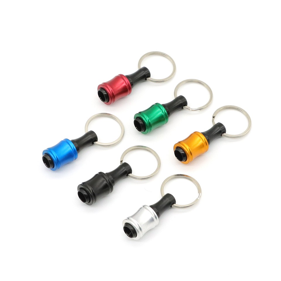 1/4" Hex Shank Quick Release Keychain Screwdriver Drill Bit Holder Bit ...