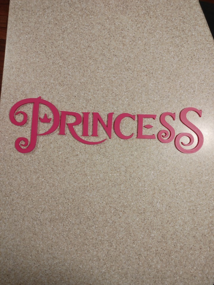 Disney Princess Style Wall Sign Logo Decoration (wall decor, gift for ...