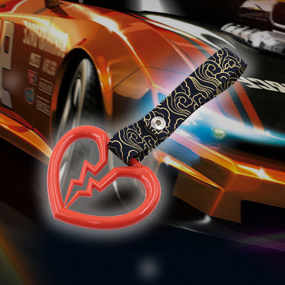 V3 Broken Heart RED TSURIKAWA Ring Subway Train Bus Handle Strap Charm ...