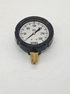 SPAN Pressure Gauge with Internal Seal: 0 to 300 psi, LFS-210, 2 1/2 in ...