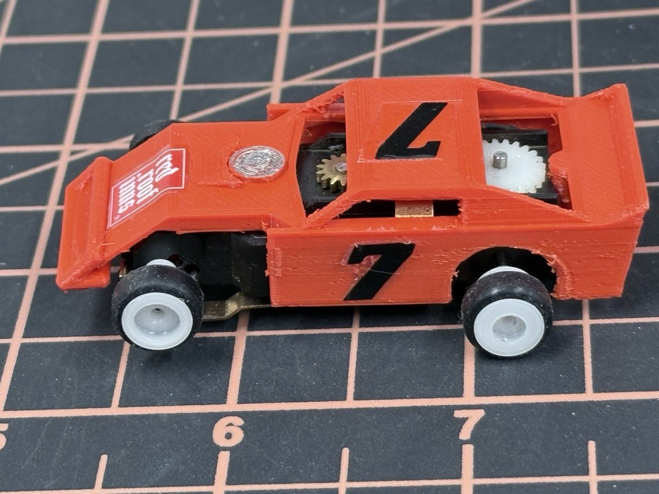 NEW Red Open Wheel Modified With Dash Gen 2 HO Slot Car Chassis Tyco ...