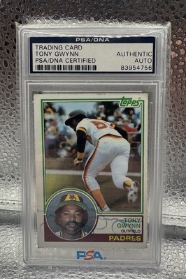1983 Topps Tony Gwynn #482 Signed Rookie Card AUTO PSA/DNA Authentic ...
