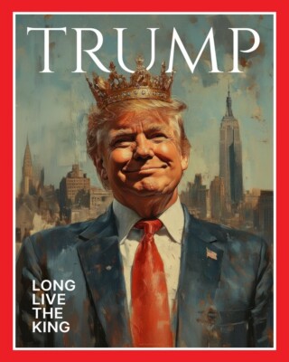 Donald Trump as King Time Cover 8" x10" Ready to frame! A Quality Photo ...