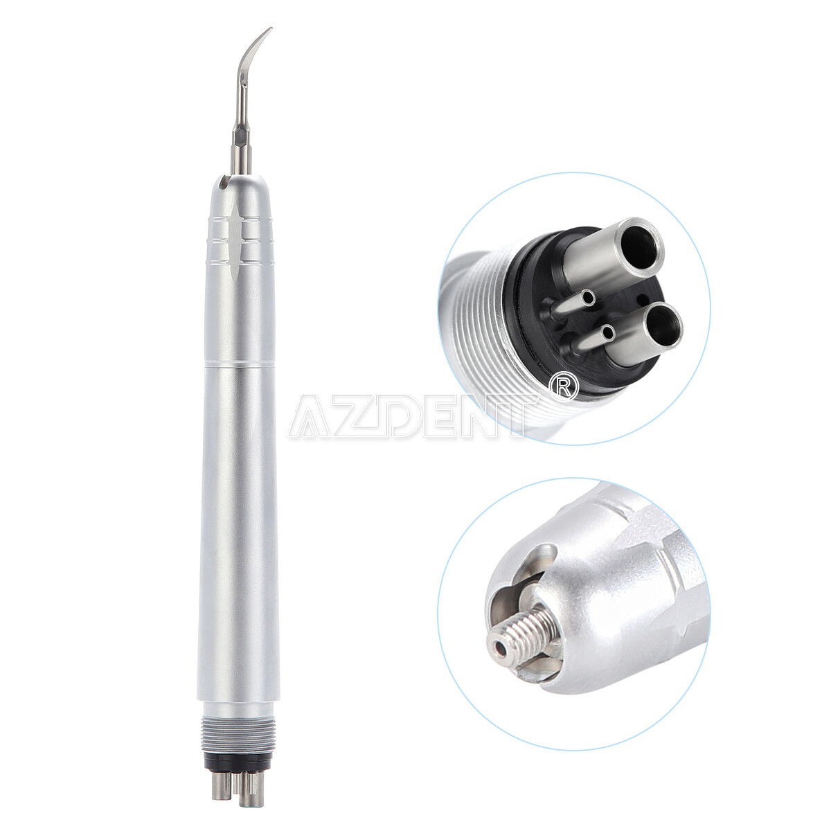 AZDENT Dental Ultrasonic Air Scaler Handpiece 4 Holes + 3 Compatible ...