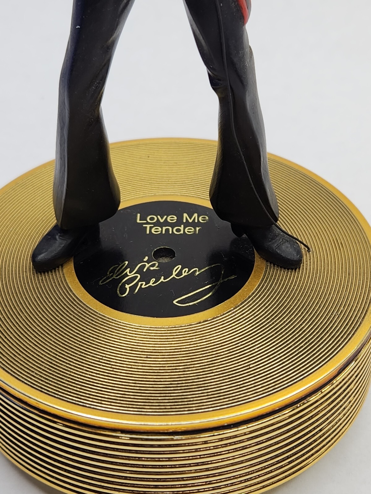 Elvis Presley Music box Numbered Gold Elvis Enterprises 1998 "Love Me ...