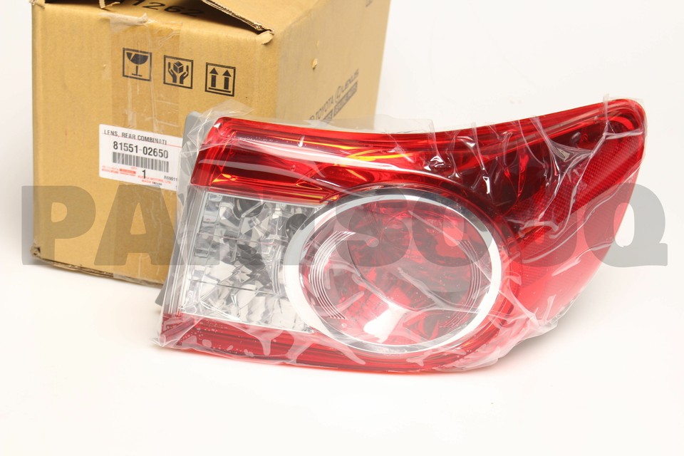 8155102650 Genuine Toyota LENS & BODY, REAR COMBINATION LAMP, RH | eBay