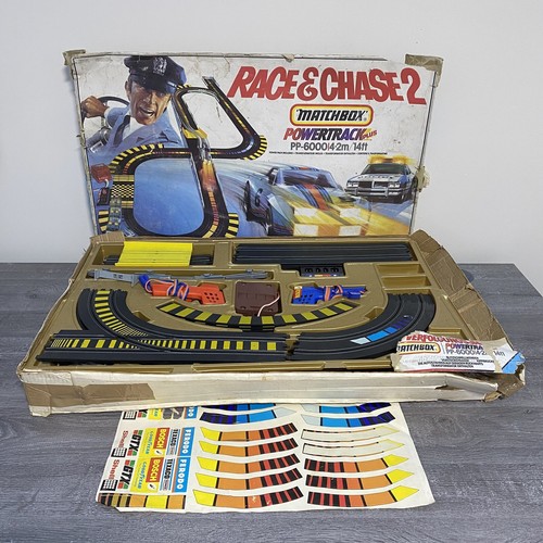 Matchbox Power Track Plus Race & Chase 2 14ft PP-6000 Rare Incomplete ...