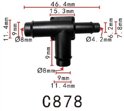 20Pcs Fit GM, Ford 3-way Vacuum T Connectors 472815 by Autobahn88 | eBay