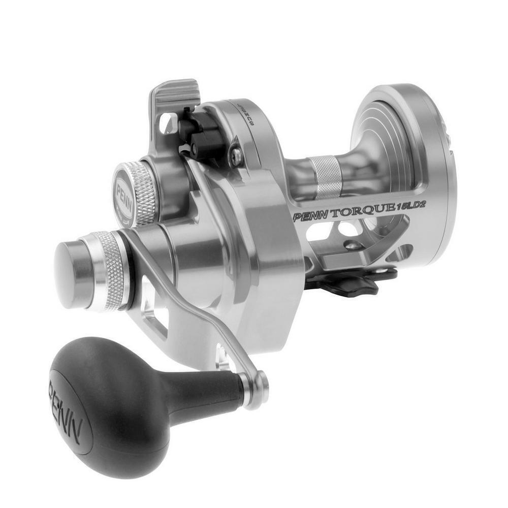 Penn TRQ15LD2 Penn Torque Lever Drag 2 Speed Reel Right Hand - Gold for ...