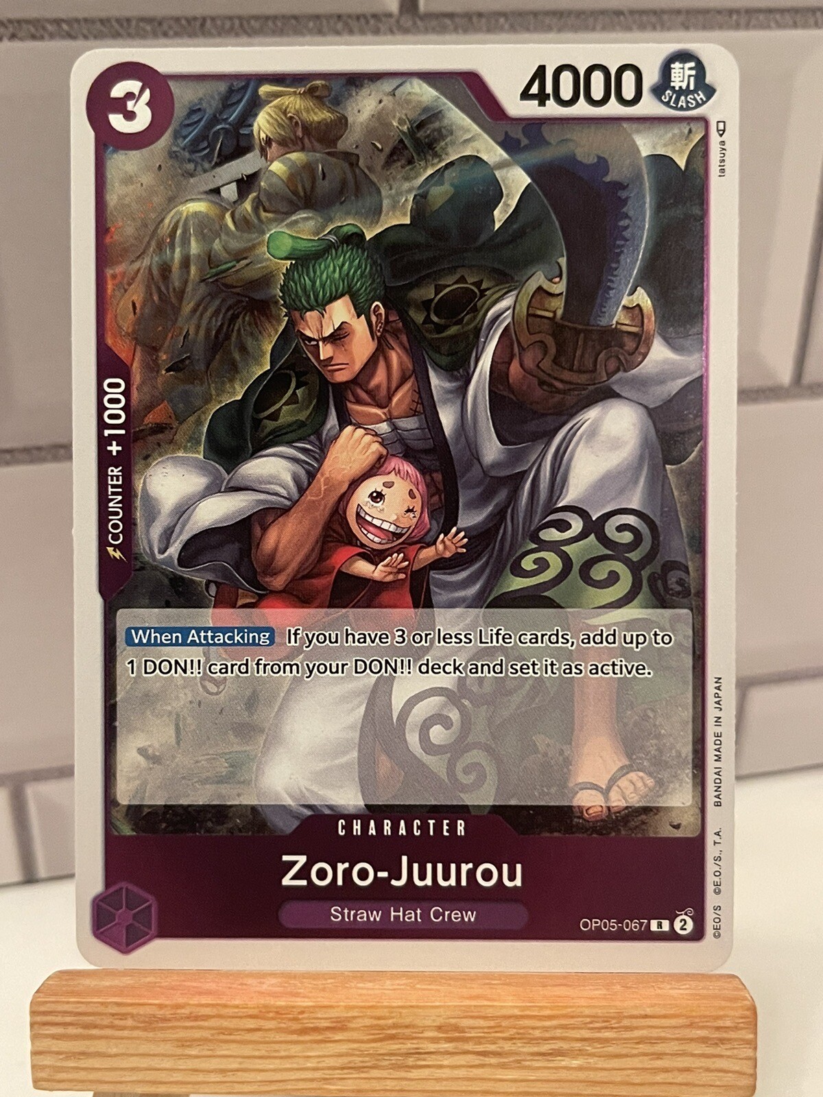 One Piece Card Game - Zoro-Juurou OP05-067 R Awakening of the New Era ...