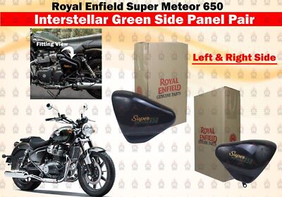 Interstellar Green "Side Panel Left & Right Side Royal Enfield Super ...