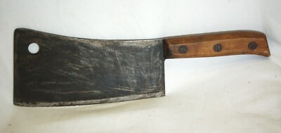 DASCO Meat Cleaver Butcher Knife 8'' Blade Hand Made Vintage ...