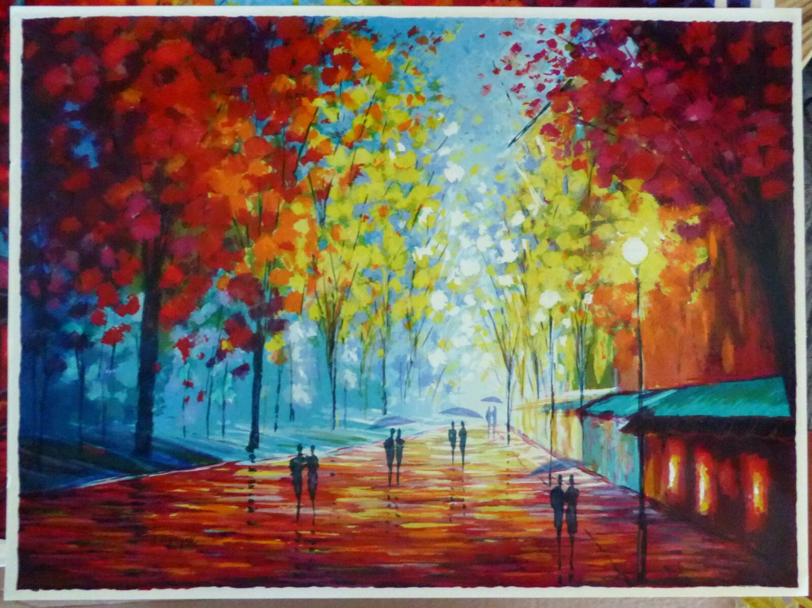 Slava Ilyayev "Romance in the Rain" Limited Ed Serigraph Hand signed ...