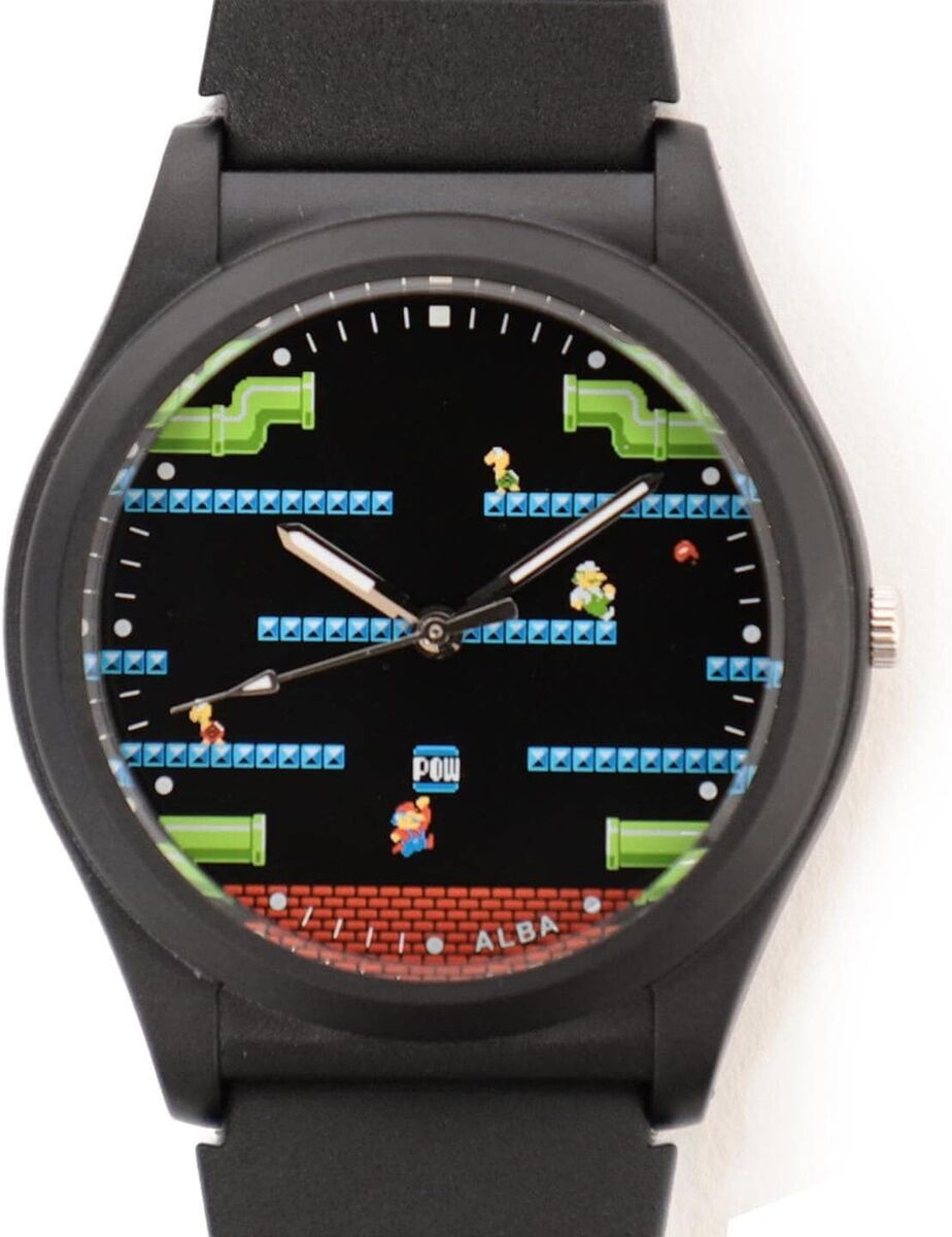 SEIKO ALBA BEAMS Nintendo Limited Mario Game Bros Watch SEIKO ALBA BEAMS Nintendo Limited Mario Game Bros Watch