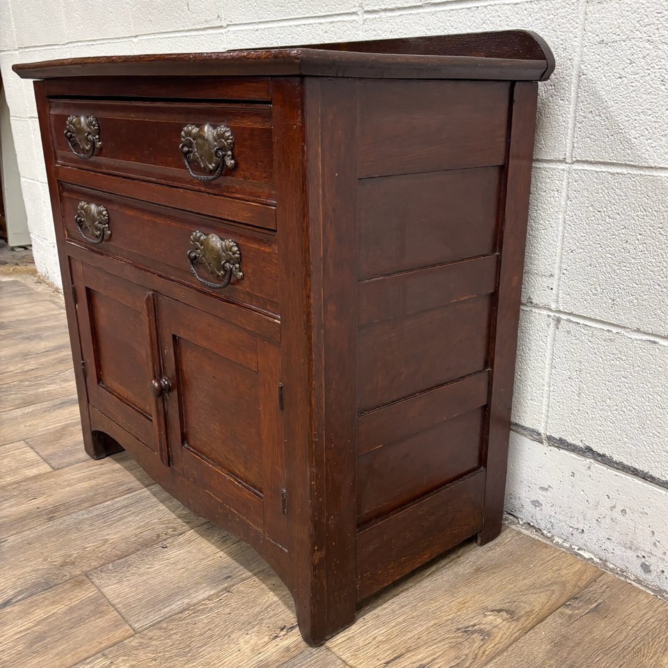 Antique Victorian Eastlake Cabinet Commode Washstand with Knapp Joint ...
