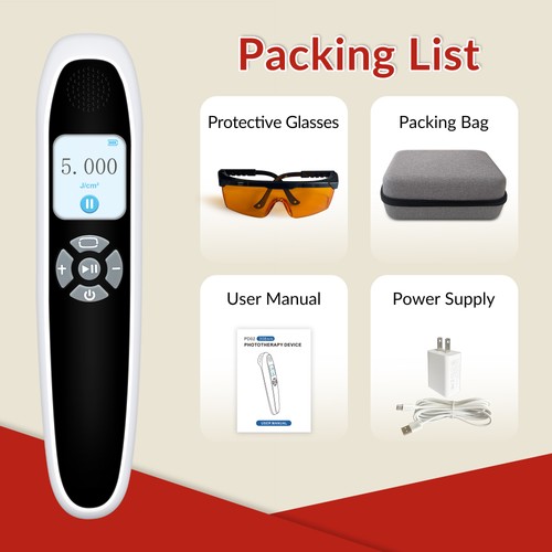 Handheld 308nm Phototherapy Device for Skin UVB Blue Light Therapy 45mW ...