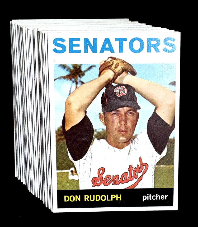 1964 TOPPS BASEBALL "NM-MT AVG. LOT OF 40" MINOR STARS/COMMONS/NO DUPES ...