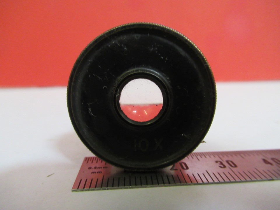 ANTIQUE LEITZ GERMANY 10X EYEPIECE OCULAR MICROSCOPE PART As Pictured ...