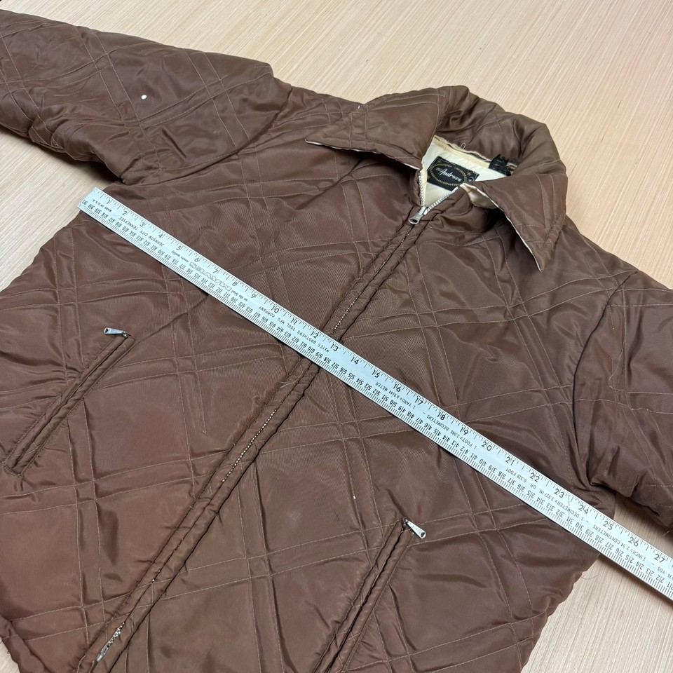 Vintage 60s Quilted Mechanics Bomber Jacket Matt Andrews Large ...