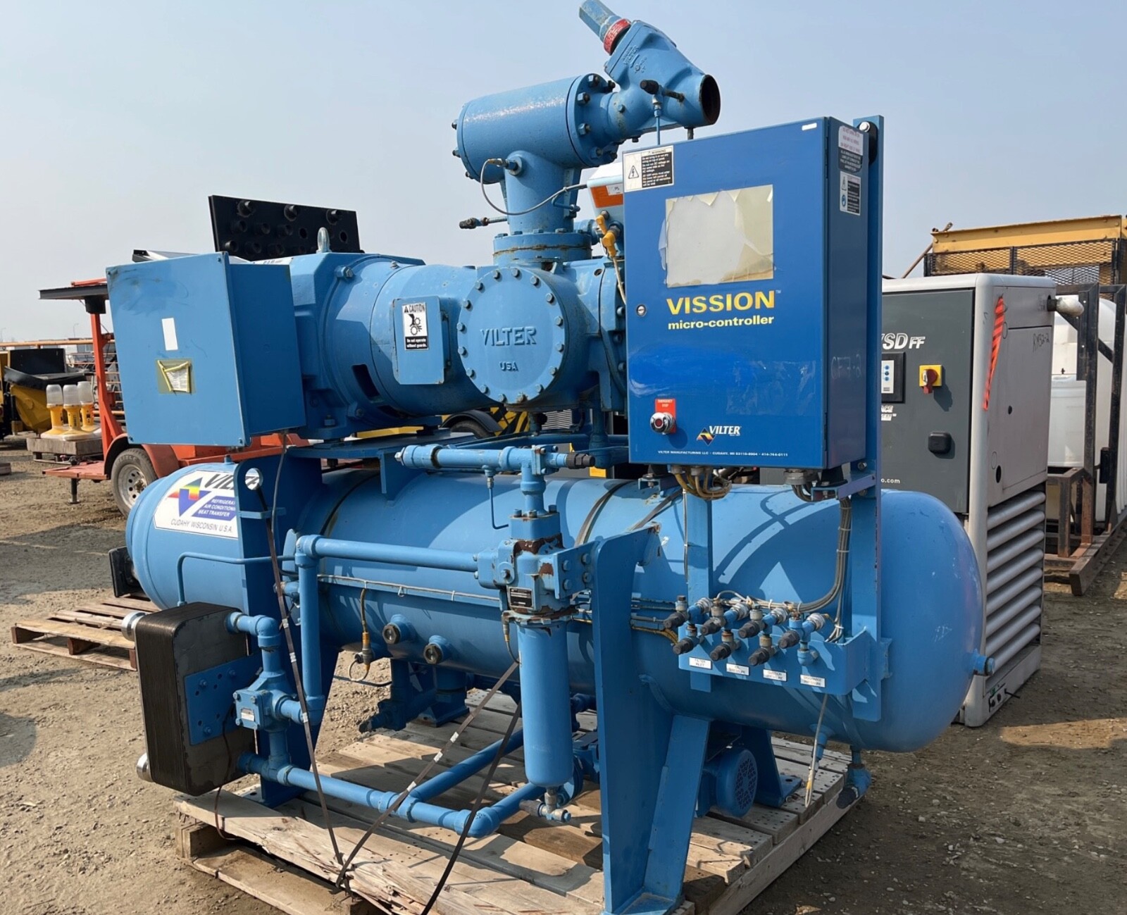 Vilter VSM501 Refrigeration Screw Compressor Package | Industrial ...