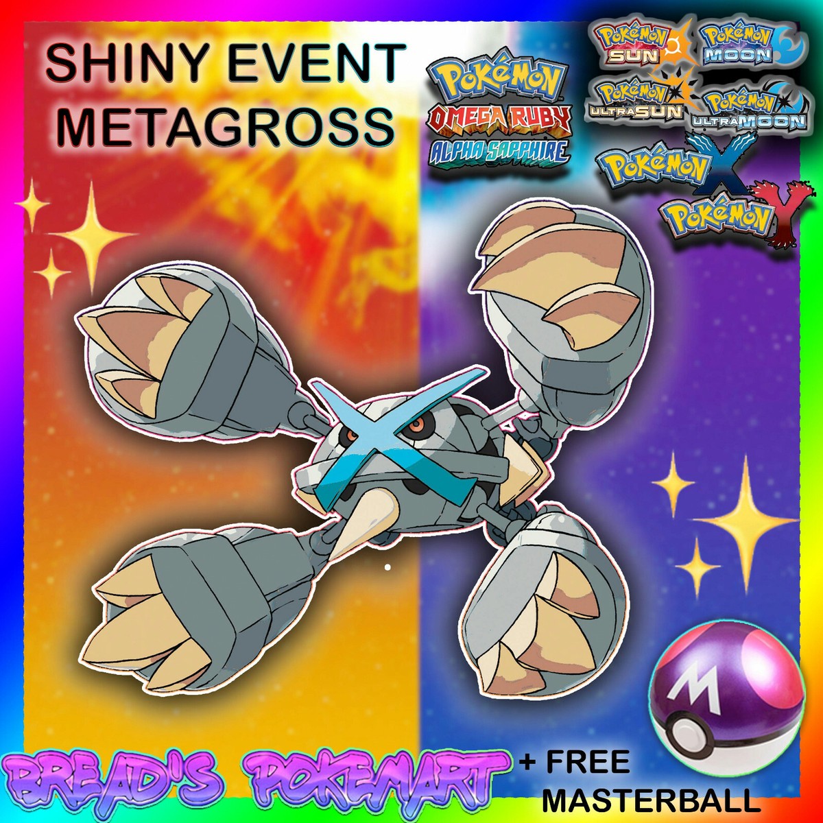 Pokemon Omega Ruby And Alpha Sapphire Shiny Mega Metagross