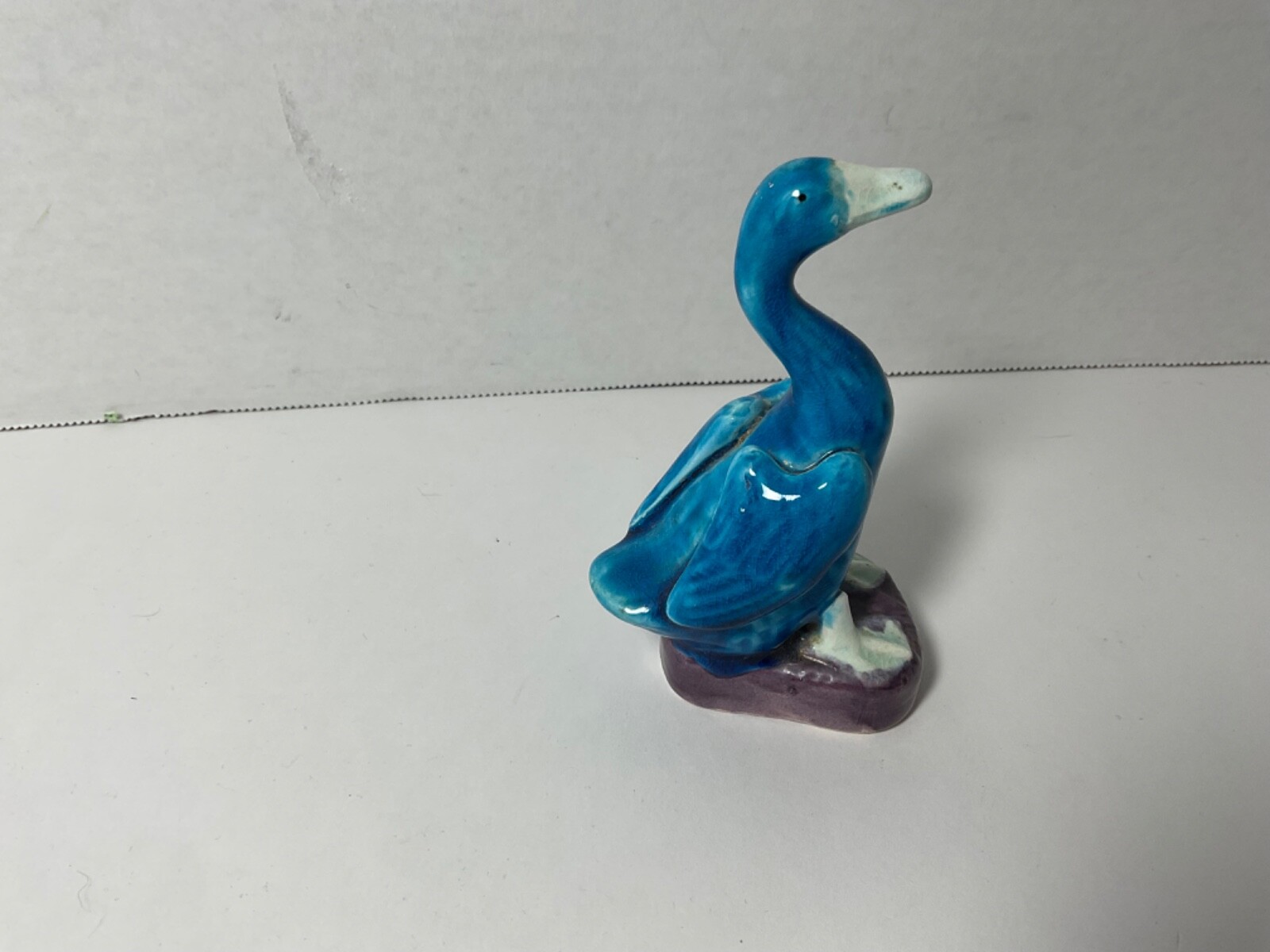 Vintage Ceramic Blue Turquoise Goose 4'' Japan Pre Owned | eBay