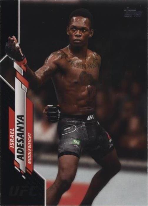 2020 Topps UFC - Israel Adesanya #75 Black /69 for sale online | eBay