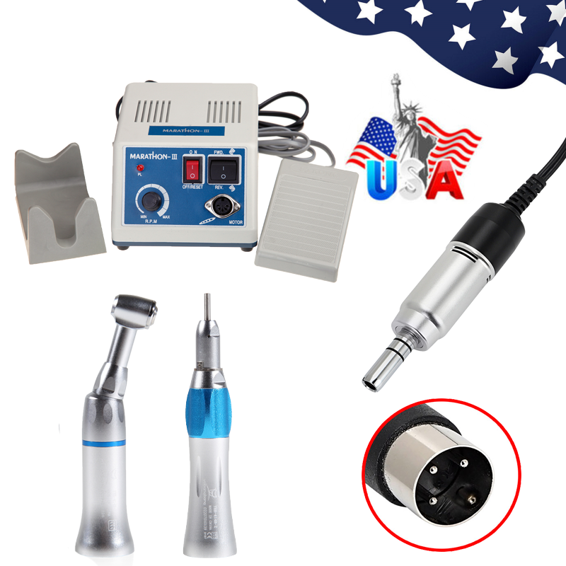 Dental Lab Marathon-III Electric Micromotor /Contra Angle/Straight ...