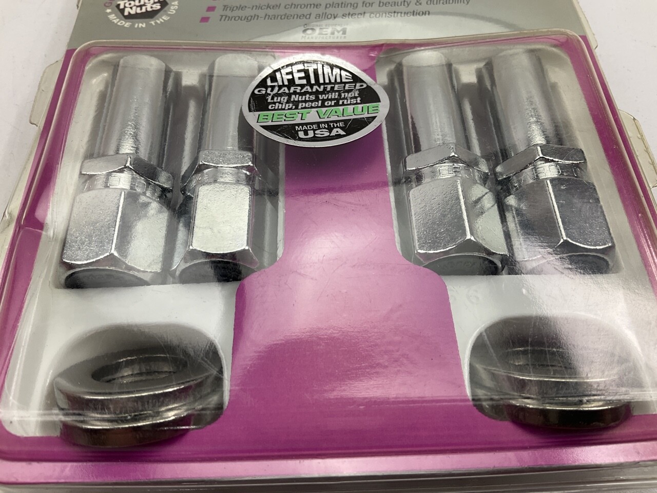 McGard 63001 Hex Lug Nuts 4 / PACK, X-Long 1-3/8" Shank, 7/16-20, 2.475 ...