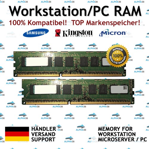 16 GB (2x 8 GB) UDIMM ECC DDR3-1600 komp. Siemens Simatic IPC827D ...