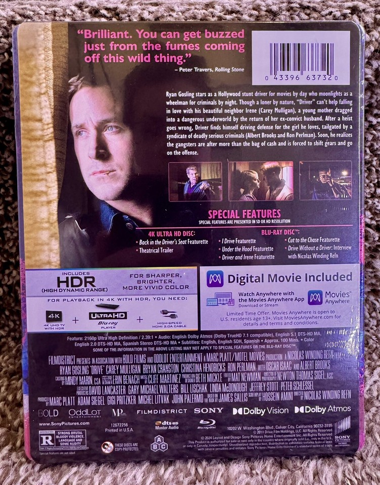 Drive (4K UHD + Blu-ray) Steelbook — NEW AND SEALED | eBay