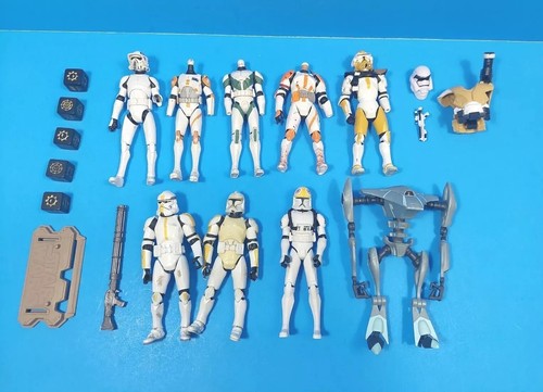 Star Wars The Clone Wars aqua droid Clone Trooper Draa barc cody pilot ...