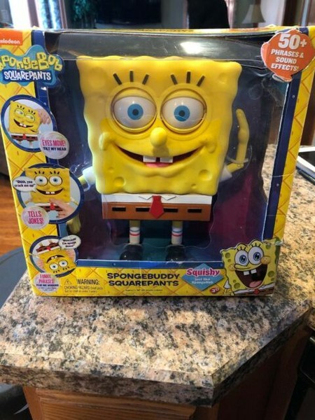 Spongebob Squarepants Spongebuddy Talking Squishy Figure 50 Phrases ...