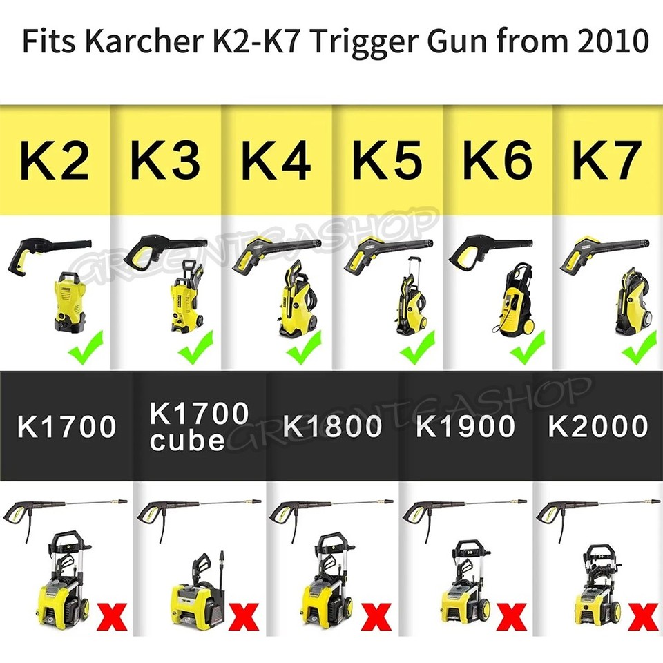 Adapter For Karcher K2-K7 to 1/4'' Quick Release Pressure Washer Gun ...