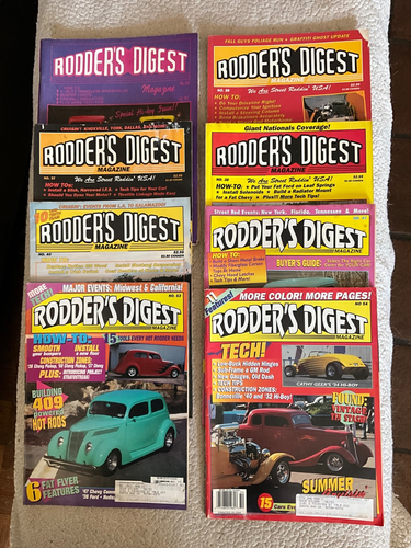 Eight Magazine Lot of Rodder’s Digest From 1988 to 1993. Also 1990 1991 ...