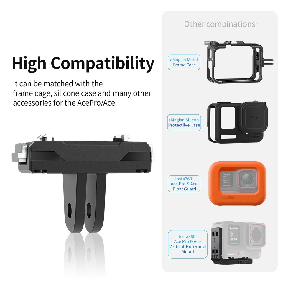 Strong Magnetic Quick Release Mount Base Kit For Insta360 Ace Pro/Ace ...