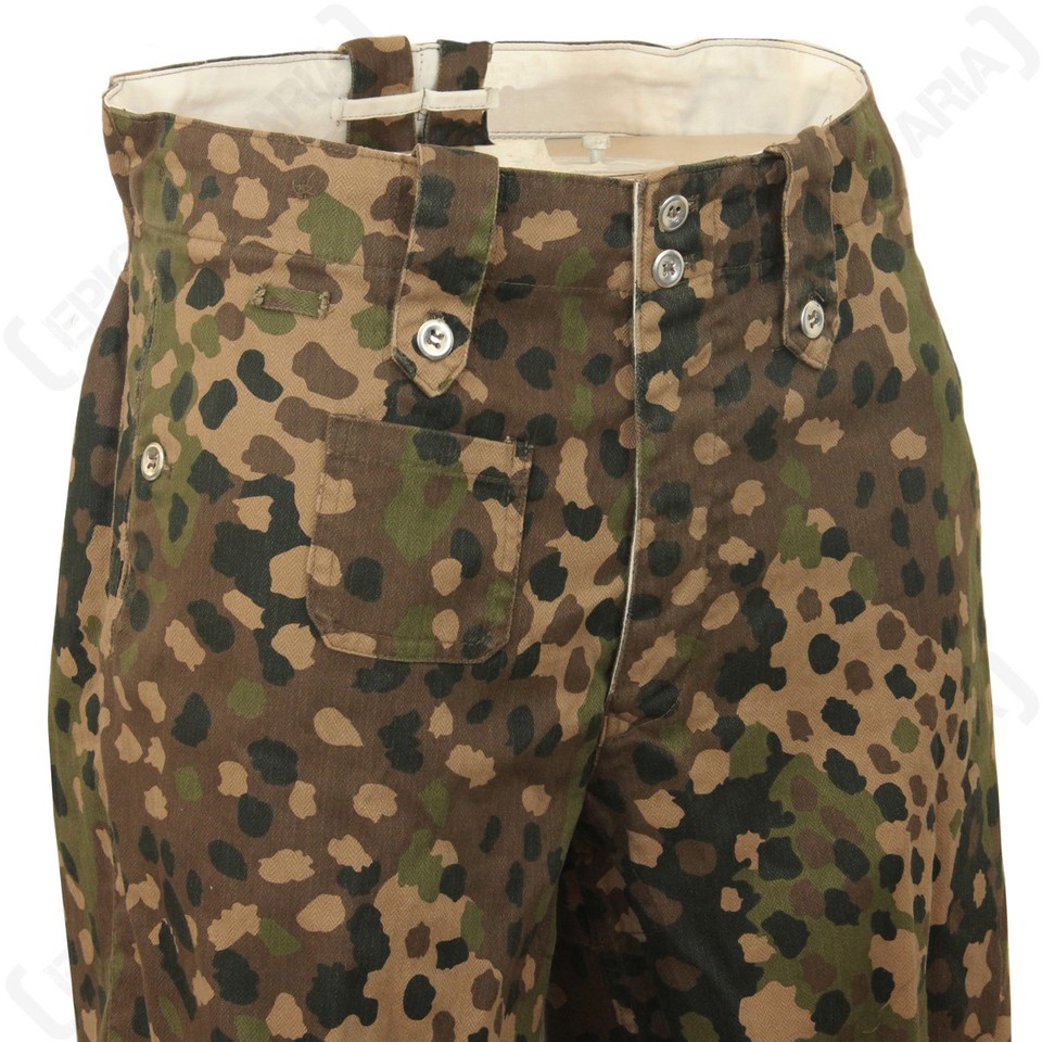 German Waffen Elite M44 HBT Pea Dot Camo Trousers - WW2 Camouflage ...