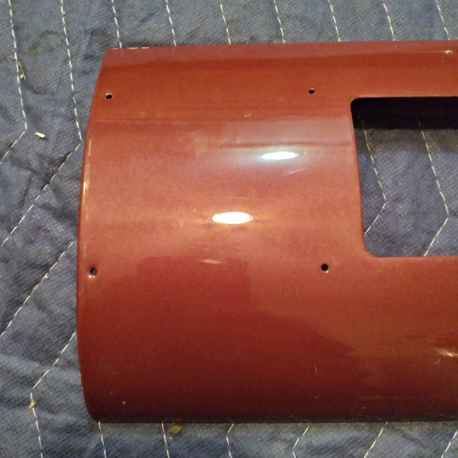 1940 Ford Glove Box Door Deluxe Dash Instrument Panel Clock Coupe Gauge ...