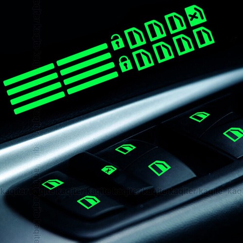 Car Window Switch Luminous Sticker Door Window Night Safety Sticker ...